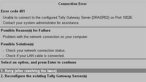 error code 401