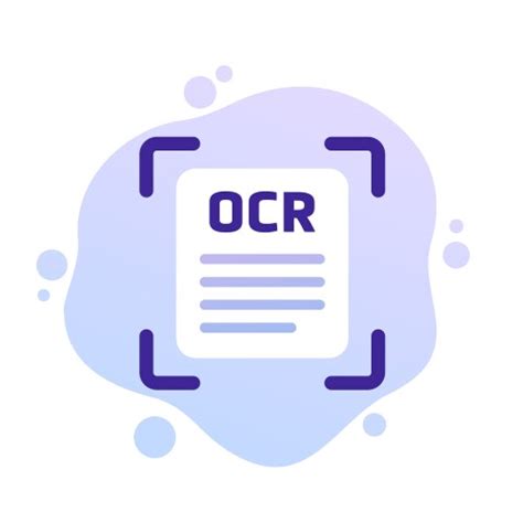 Ocr Optical Character Recognition Line Icon Vector Image