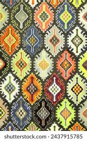 Seamless Pattern Decorative Flowers Patchwork Tiles Stok İllüstrasyon 2437915787 Shutterstock