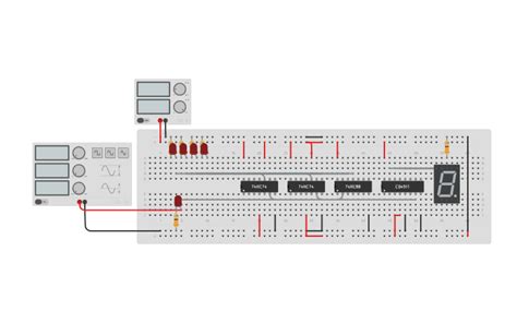 Circuit Design Asynchronous Bcd Counter Using D Flip Flop Tinkercad