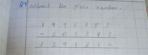 q1 subtract the given numbers 1−1 422 909 651 536 341 30 filo
