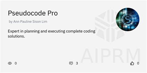 Gpt Pseudocode Pro By Ann Pauline Sison Lim Aiprm For Chatgpt