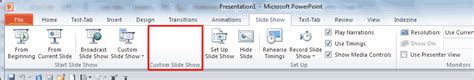 Working With Custom Groups In Ribbon Tabs In Powerpoint 2010 For Windows