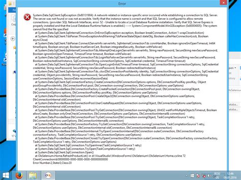 C I Get An Error When Database Is Connecting Stack Overflow