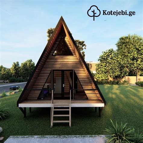 50 კვადრატული ხის სახლის პროექტი Kotejebi Ge