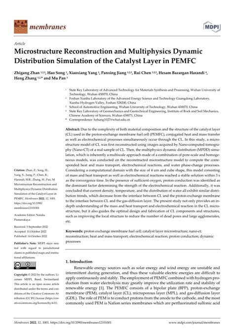 Pdf Microstructure Reconstruction And Multiphysics Dynamic Distribution Simulation Of The