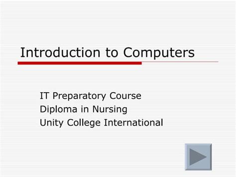 Intro To Computer Fundamentals Ppt