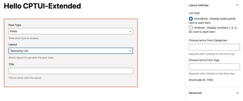 Taxonomy List Layout Pluginize Docs
