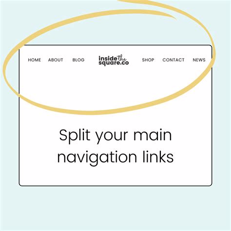 Split Navigation Links For Squarespace 71 Squarespace Menu Link