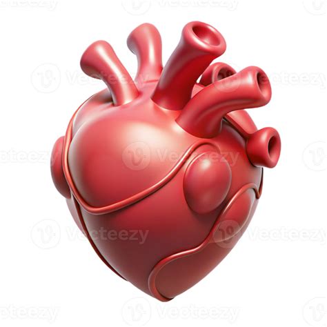 Signature Traditional Concept Art Style Isolated Cutout Of A Single Bio Engineered Pulsating