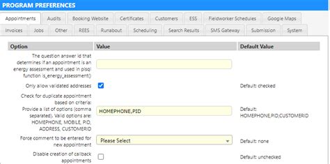 Configuring Program Preferences Dataforce Documentation