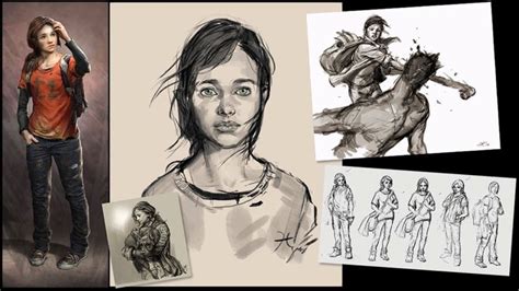 The Last Of Us Ellie Concept Art Concept Art Concept Art Characters