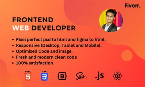 Do Responsive Html Css Javascript React Frontend Web Development By