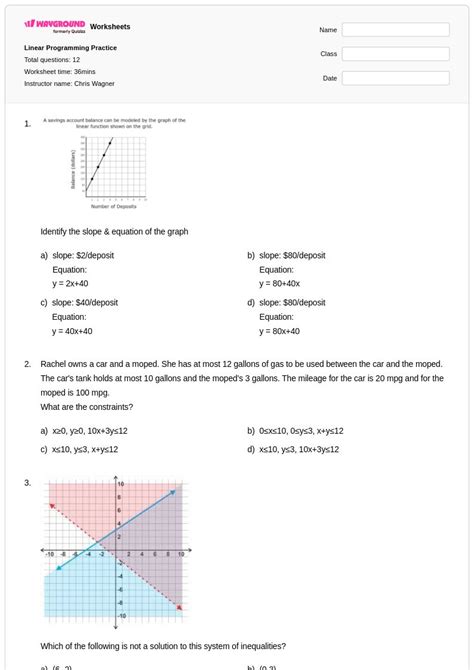 50 Optimization Worksheets For Class 9 On Wayground Free And Printable