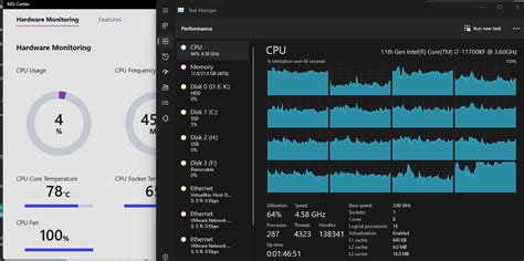 IS MSI Center Bad At Reading The CPU Usage Btw I M Running GOW In The Background R MSI Gaming
