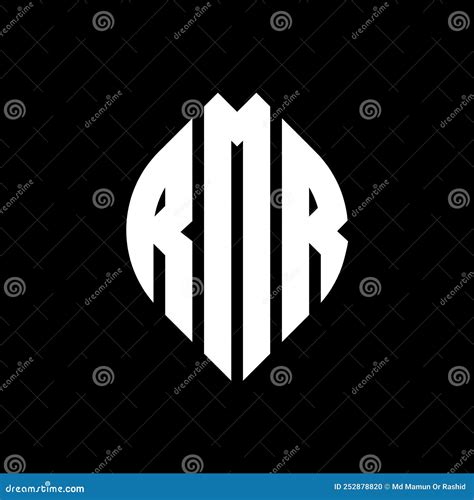 Rmr Circle Letter Logo Design With Circle And Ellipse Shape Rmr Ellipse Letters With