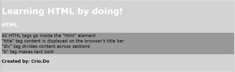 crio bytes html and css crio do project based learning platform