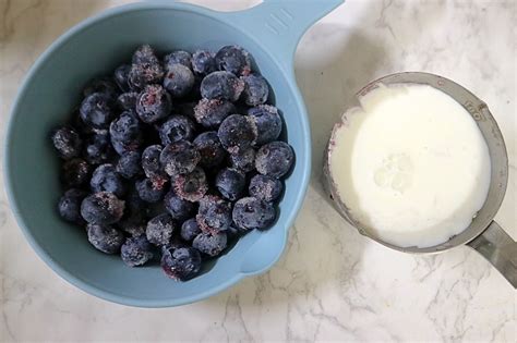 냉동 블루베리 스무디 블루베리 주스 만들기 블루베리요리