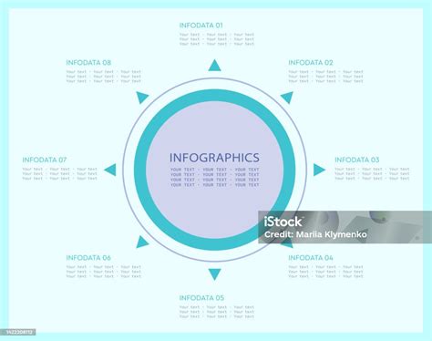 Infographics Section For Main Section And Subsections Information Presentation Structure Stock