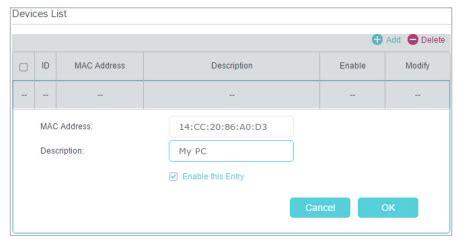 How To Configure MAC Filtering Of Archer MR New Logo TP Link