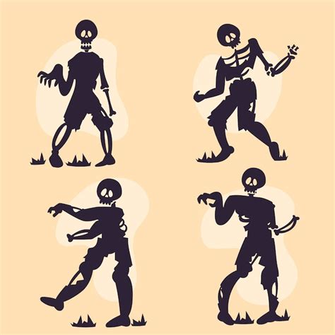 Zombie Pose Vectors And Illustrations For Free Download Freepik
