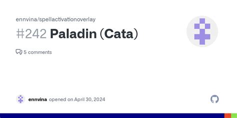 Paladin Cata Issue Ennvina Spellactivationoverlay GitHub