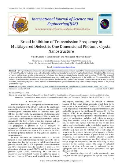 Broad Inhibition Of Transmission Frequency In Multilayered Dielectric One Dimensional Photonic
