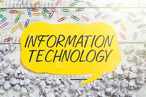 Text Showing Inspiration Information Technology Business Showcase Use