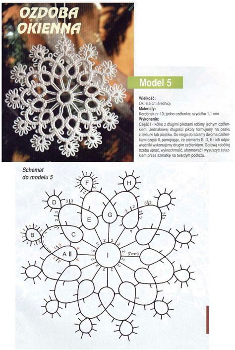 How To Read Tatting Patterns Fairylace Free Tatting Pattern Snowflake Artofit