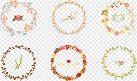 여러 모듬 화환 그림 꽃 화환 유클리드 잎 꽃의 잎 수채화 잎 Ifwe 디자인 Png Pngwing