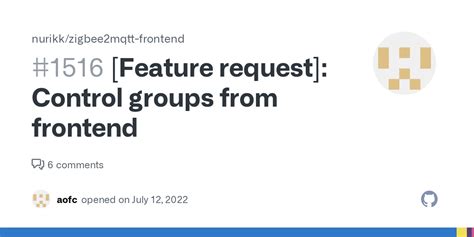 Feature Request Control Groups From Frontend Issue Nurikk Zigbee Mqtt Frontend GitHub
