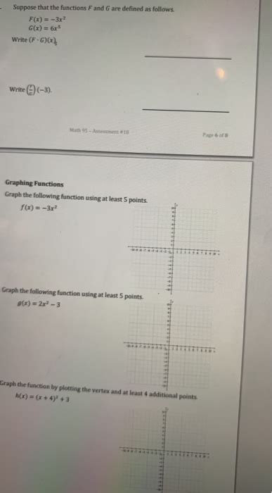 solved suppose that the functions f and gare defined as