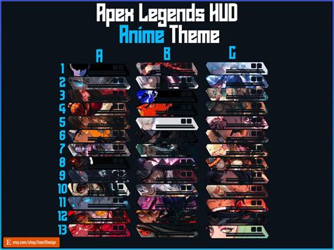 Anime Styled Apex Legends Animated Overlay Hud Twitch Animated Overlay