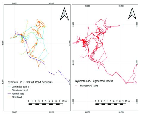 Spatial Joint Of Nyamata GPS Tracks And Rwanda Road Networks With