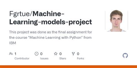 GitHub Fgrtue Machine Learning Models Project This Project Was Done As The Final Assignment