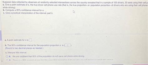solved suppose data collected by observers at randomly