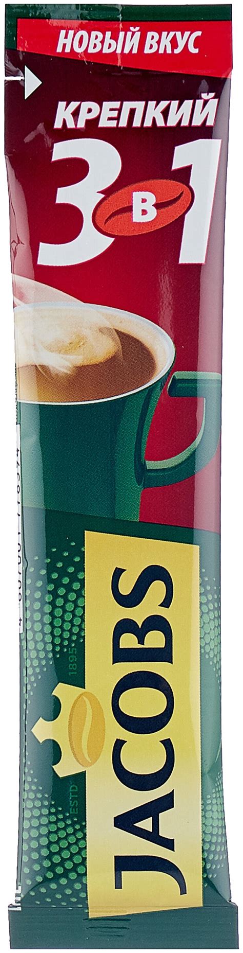 Растворимый кофе Jacobs 3 в 1 Крепкий, в стиках, 50 уп., 600 г — купить ...