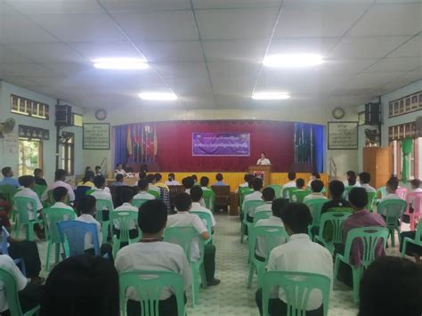 မင်္ဂလာဒုံမြို့နယ်၊ ထောက်ကြန့်အမှတ် ၃ အခြေခံပညာ အထက်တန်းကျောင်း၌ အားကစားနှင့် လူငယ်ရေးရာဝန်က