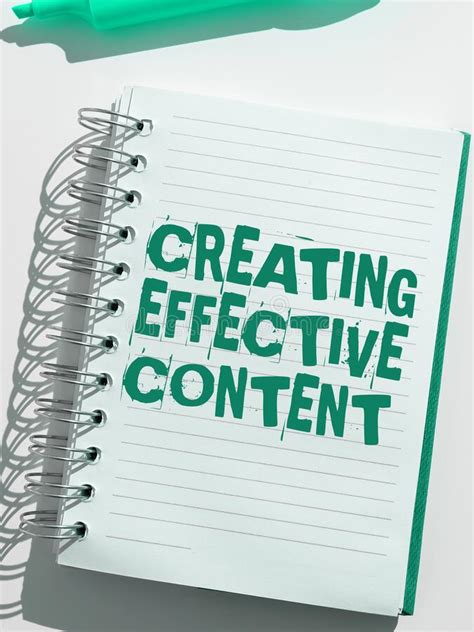 sign displaying creating effective content business overview valuable