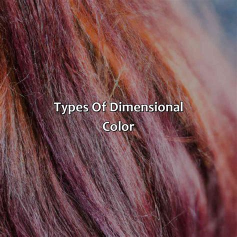 what is dimensional color