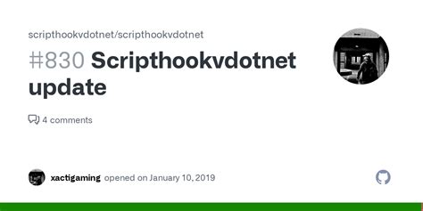 Scripthookvdotnet Update · Issue 830 · Scripthookvdotnet
