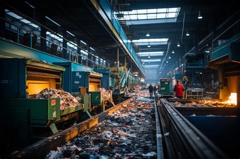 Premium Photo Interior Of Garbage Recycling Assembly Line Daylight