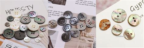 Custom Natural Shell Buttons With Your Brand Logo