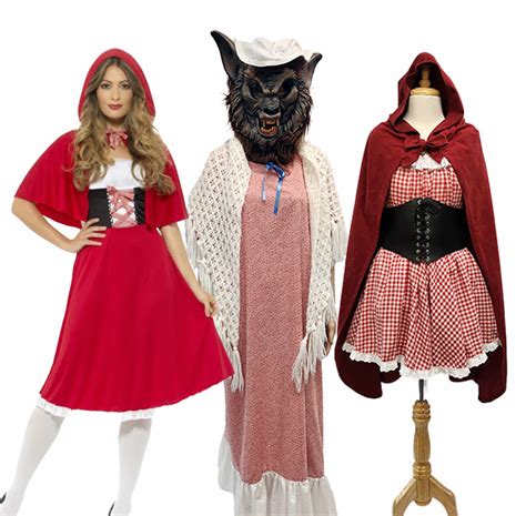 Red Riding Hood Werewolf Costume Big Bad Wolf Hood Adult Costume
