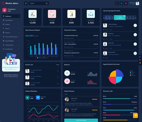 responsive bootstrap 5 admin template dashboard medical