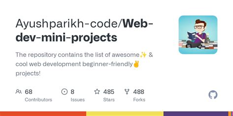Web Dev Mini Projects Index Html At Main Ayushparikh Code Web Dev Mini Projects GitHub