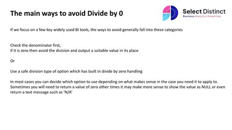 Divide By Zero Errors Ppt