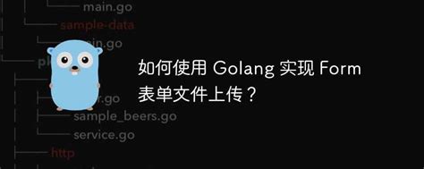 如何使用 Golang 实现 Form 表单文件上传 叮当号