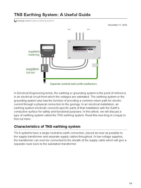 Tns Earthing System A Useful Guide Download Free Pdf Components Physical Quantities
