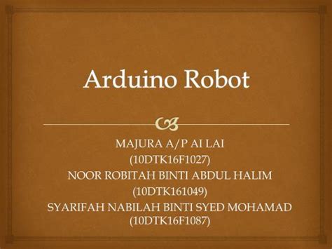 Arduino Robot Presentation